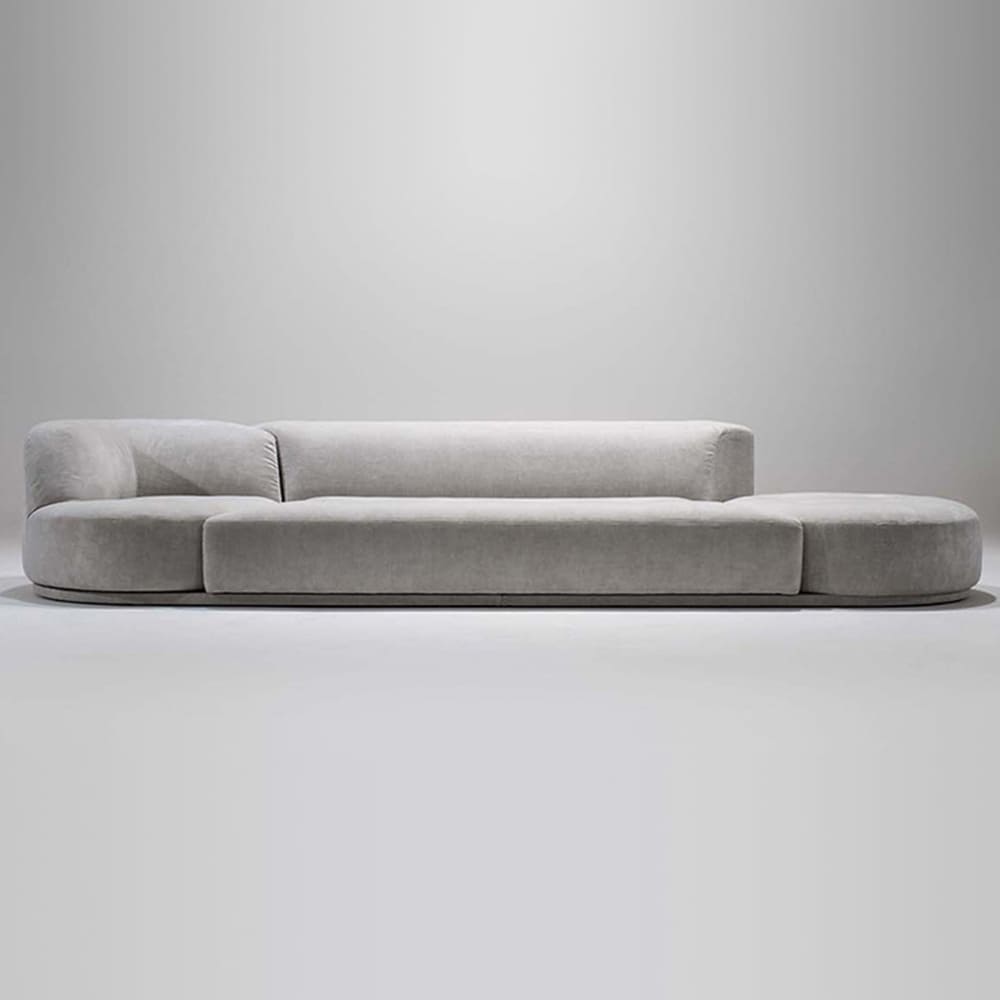 Harris Suede Fabric Contemporary Swivel Sofa Multi-Seater Couch ...