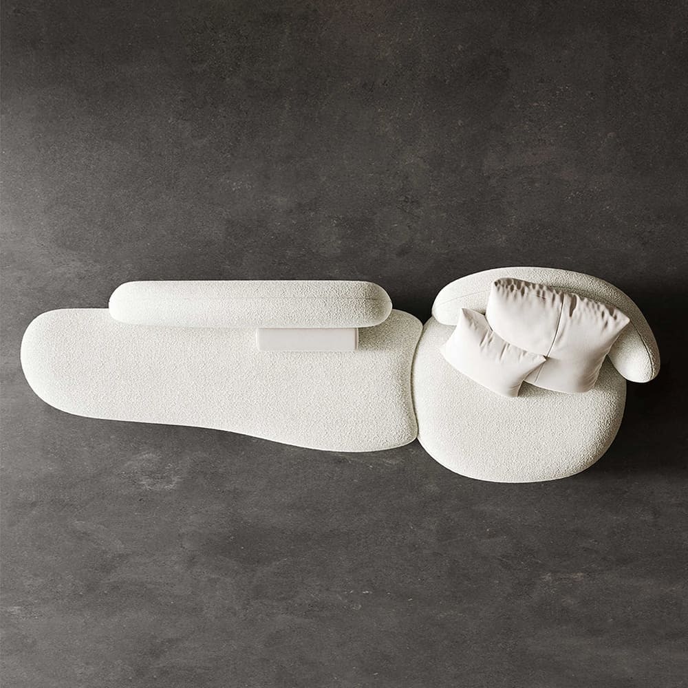 Shelly Boucle 4 Seater Sofa 2-Piece Special Designed Couch – VINTAGE ...