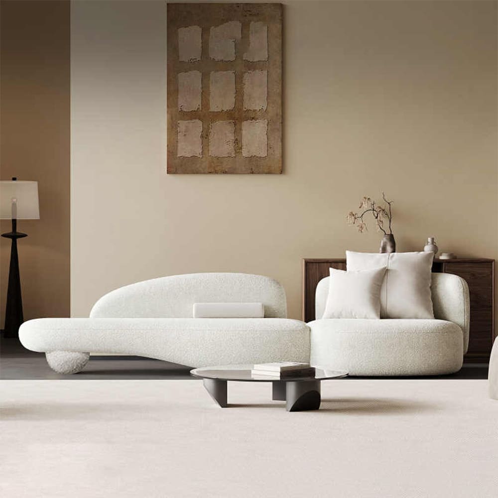 Shelly Boucle 4 Seater Sofa 2-Piece Special Designed Couch – VINTAGE ...